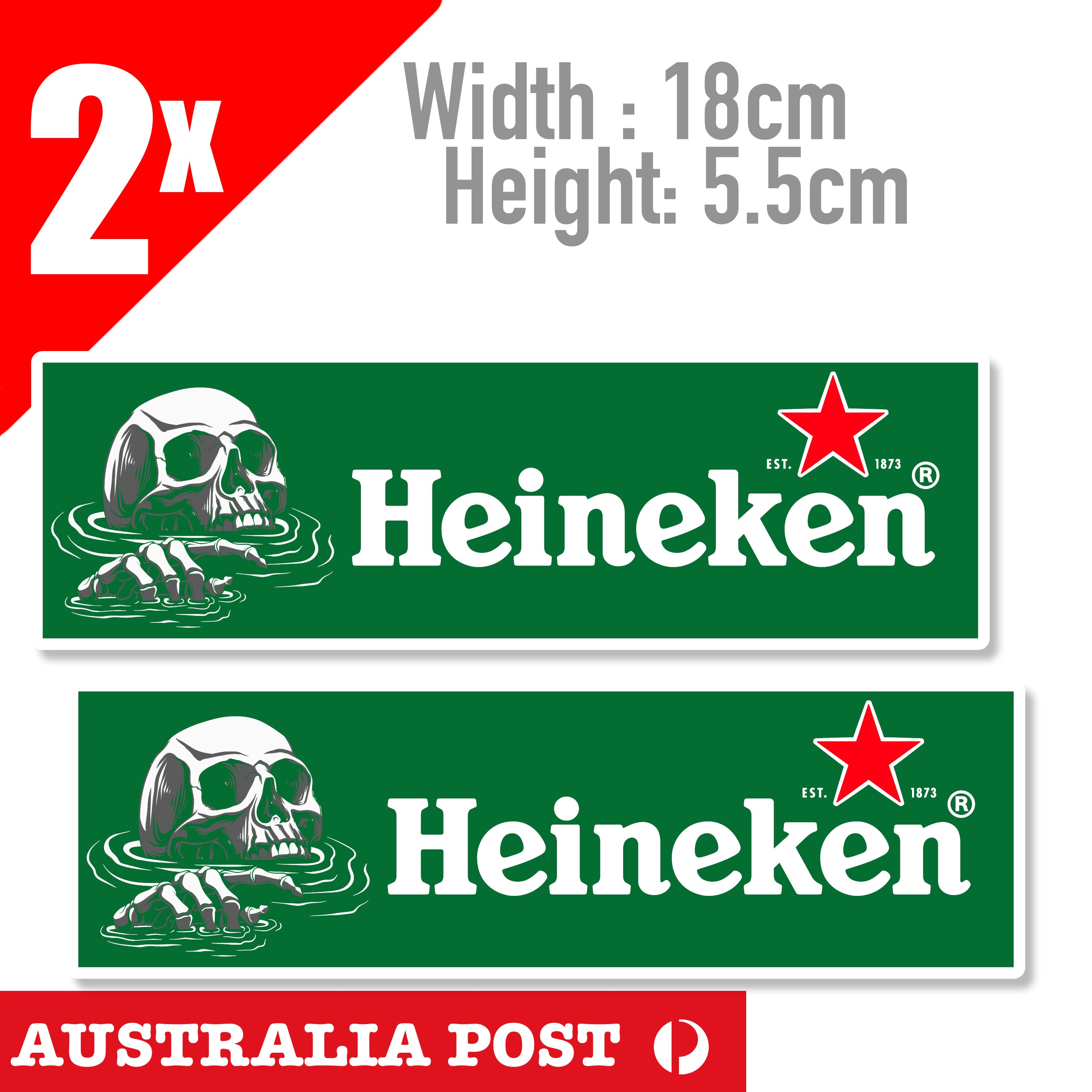 Heineken BEER SKULL Banner Heisenberg Logo Stickers – Astro Stickers