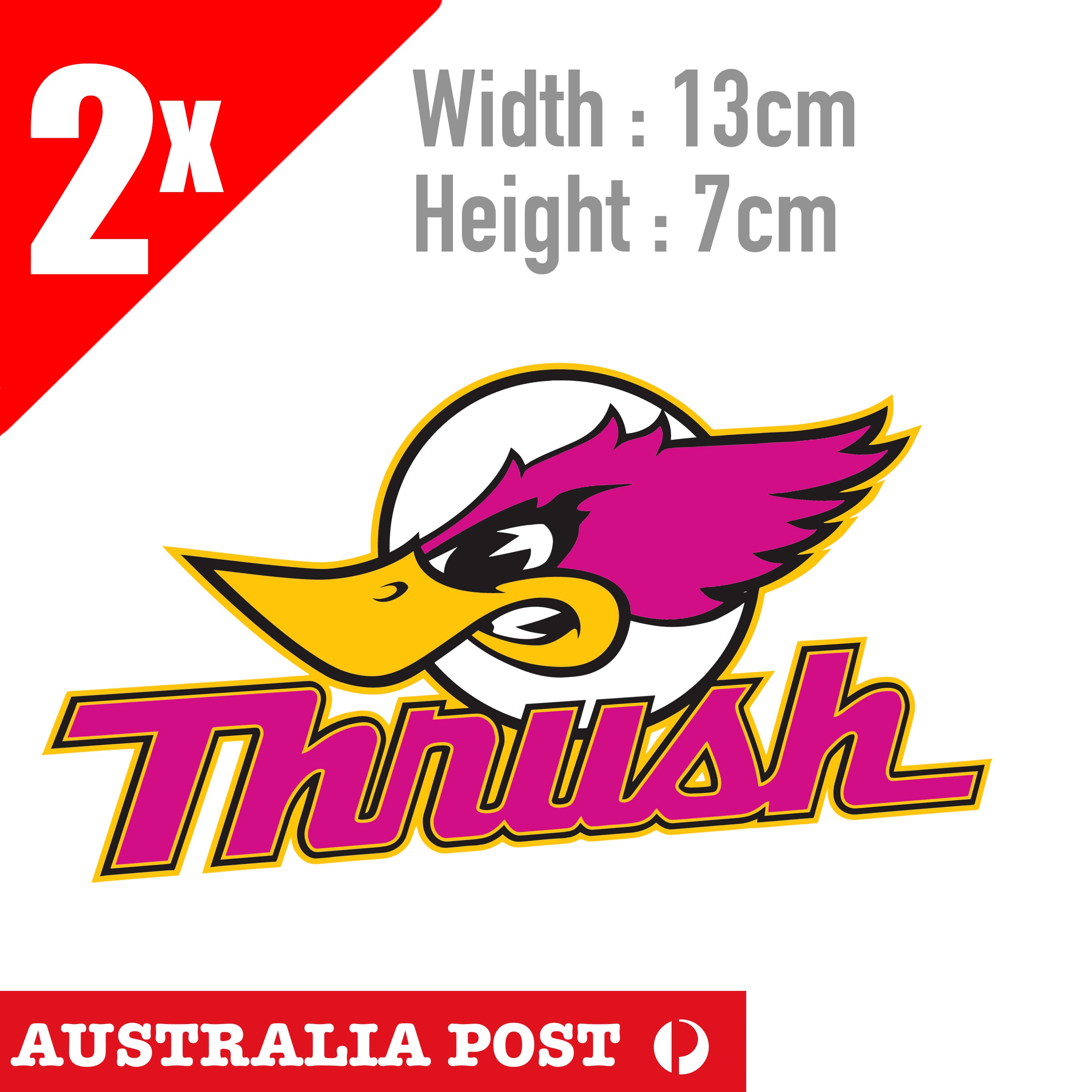 THRUSHGlasspack Mufflers - Vintage 1970's Racing Logo Sticker – Astro ...