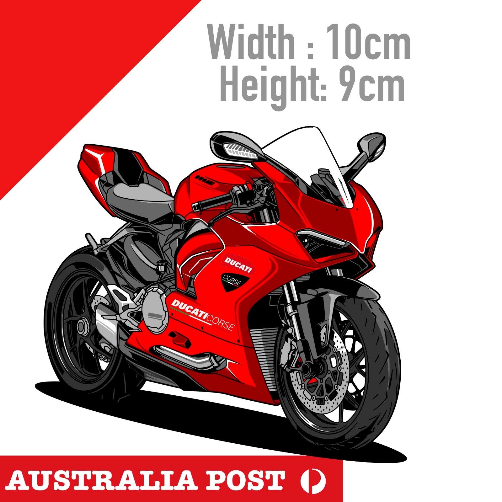 Ducati Panigale V2 Motorcycle Vinyl Sticker – Astro Stickers
