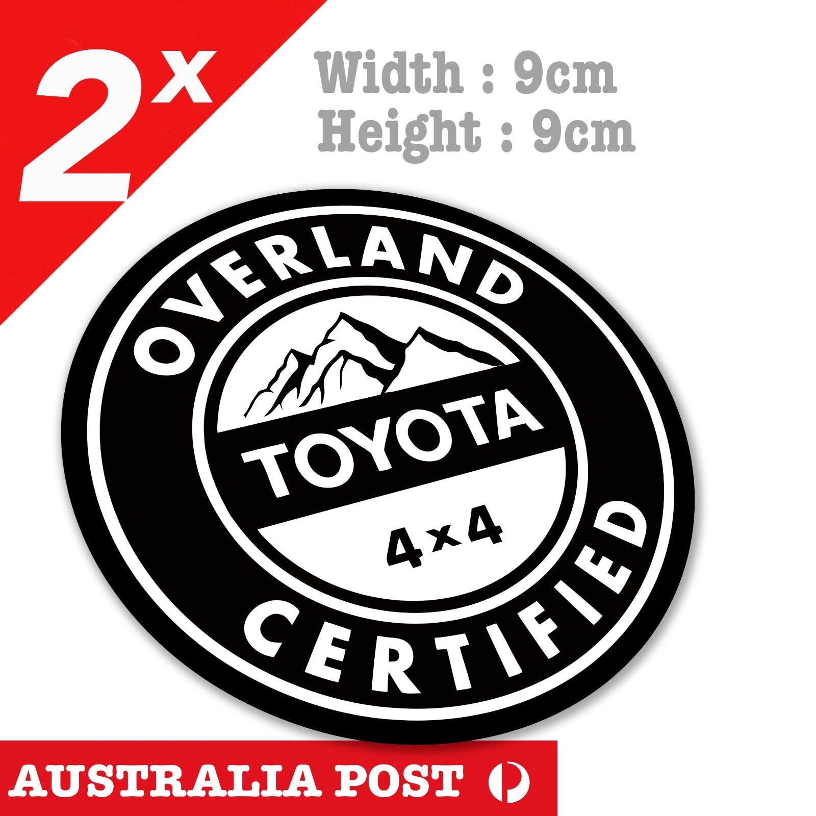 Toyota OVERLAND Off ROAD badge, 4X4 ADVENTURE, Off Road, 4x4, 4WD Stic ...