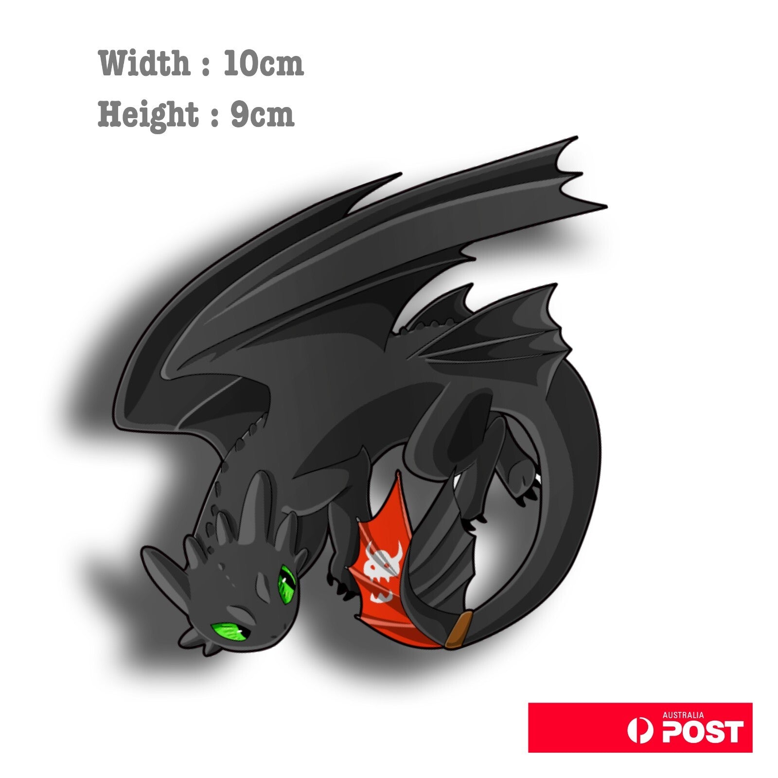 Hiccup Riding Toothless - How to Train Your Dragon Cartoon Decal Stick ...