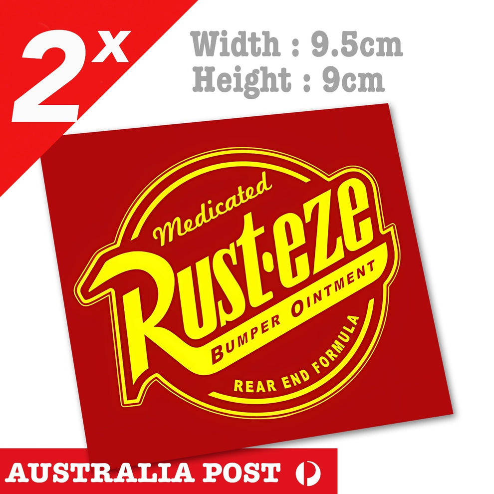 Rust-eze Bumper Ointment Disney Cars Logo, Disney Cars Stickers – Astro ...