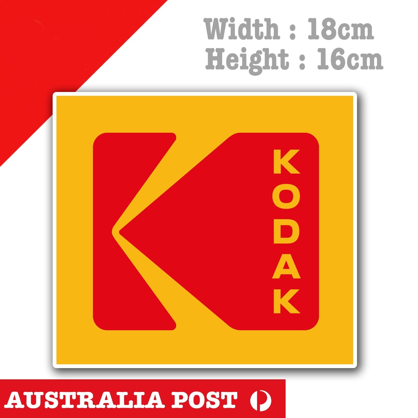 Kodak Film Logo Large Sticker – Astro Stickers