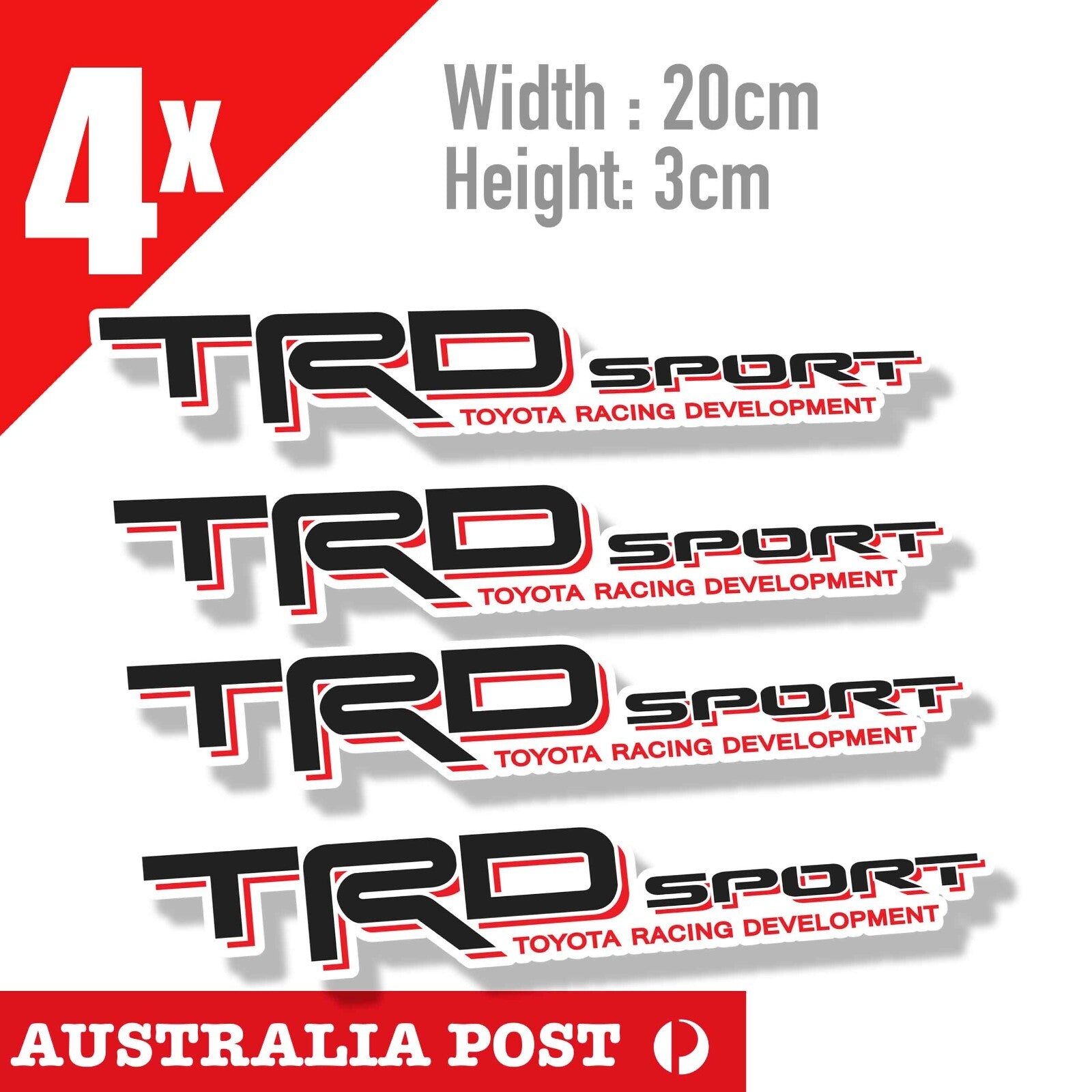 Toyota TRD Sport TRD 4WD Logo, 4x4 Off Road, Hilux Toyota SPORT Sticke ...