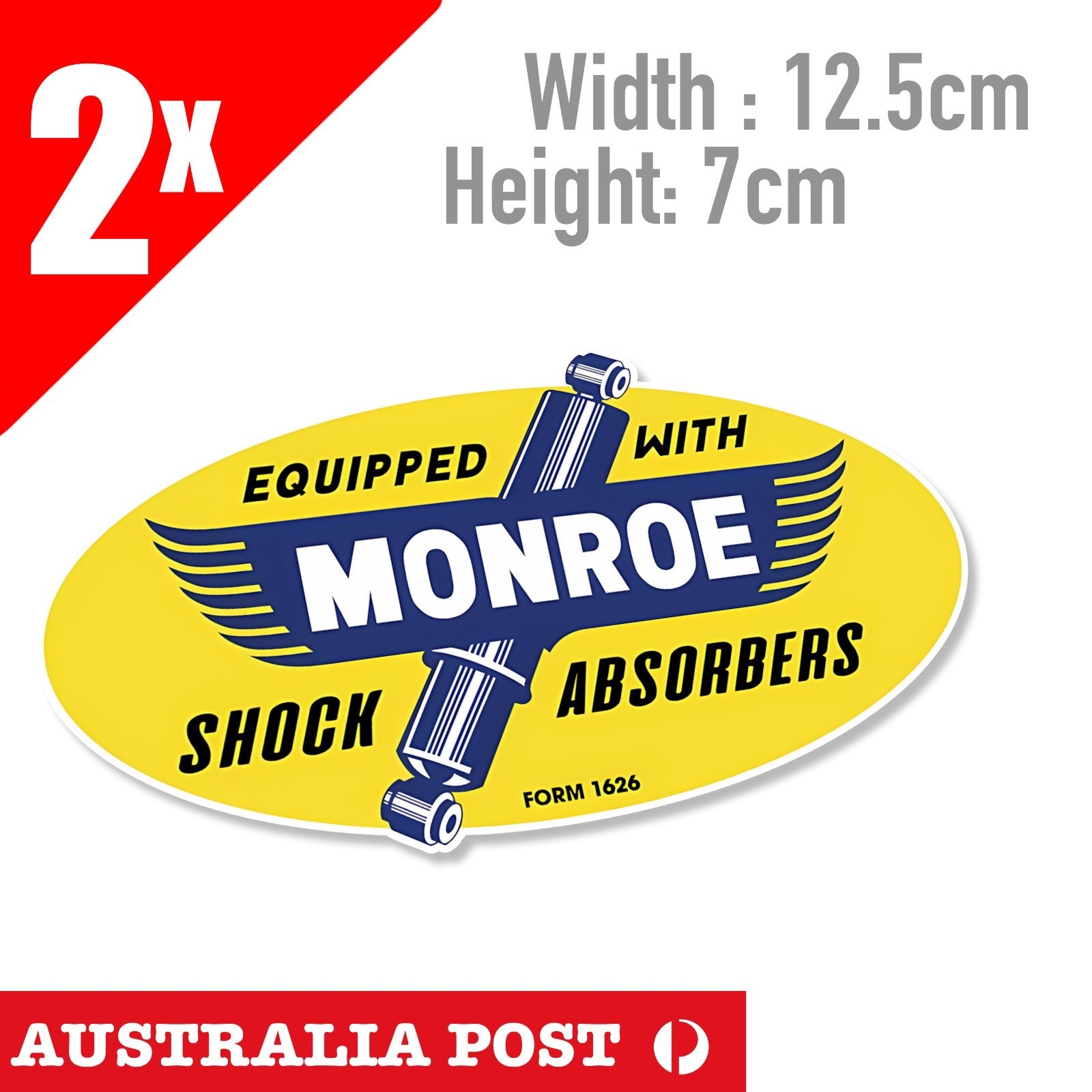 MONROE SHOCK ABSORBERS Logo Vintage Logo Sticker – Astro Stickers