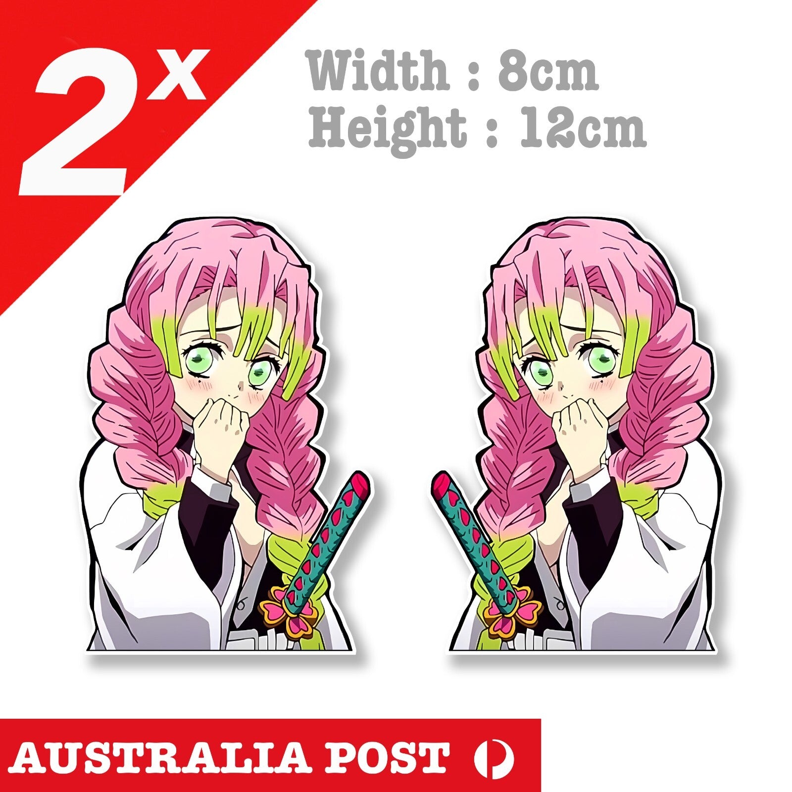 Mitsuri Love Demon Slayer Hashira JDM Girl Sticker – Astro Stickers