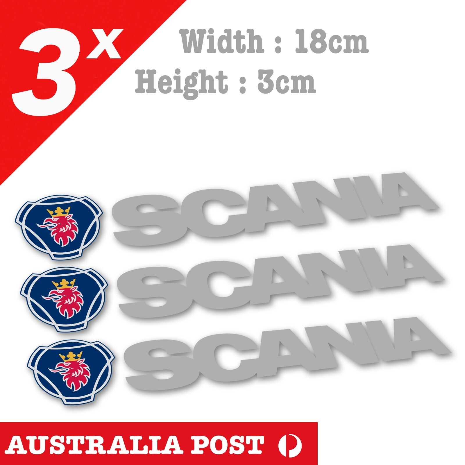 SCANIA Logo Australia Truck Vinyl Stickers – Astro Stickers