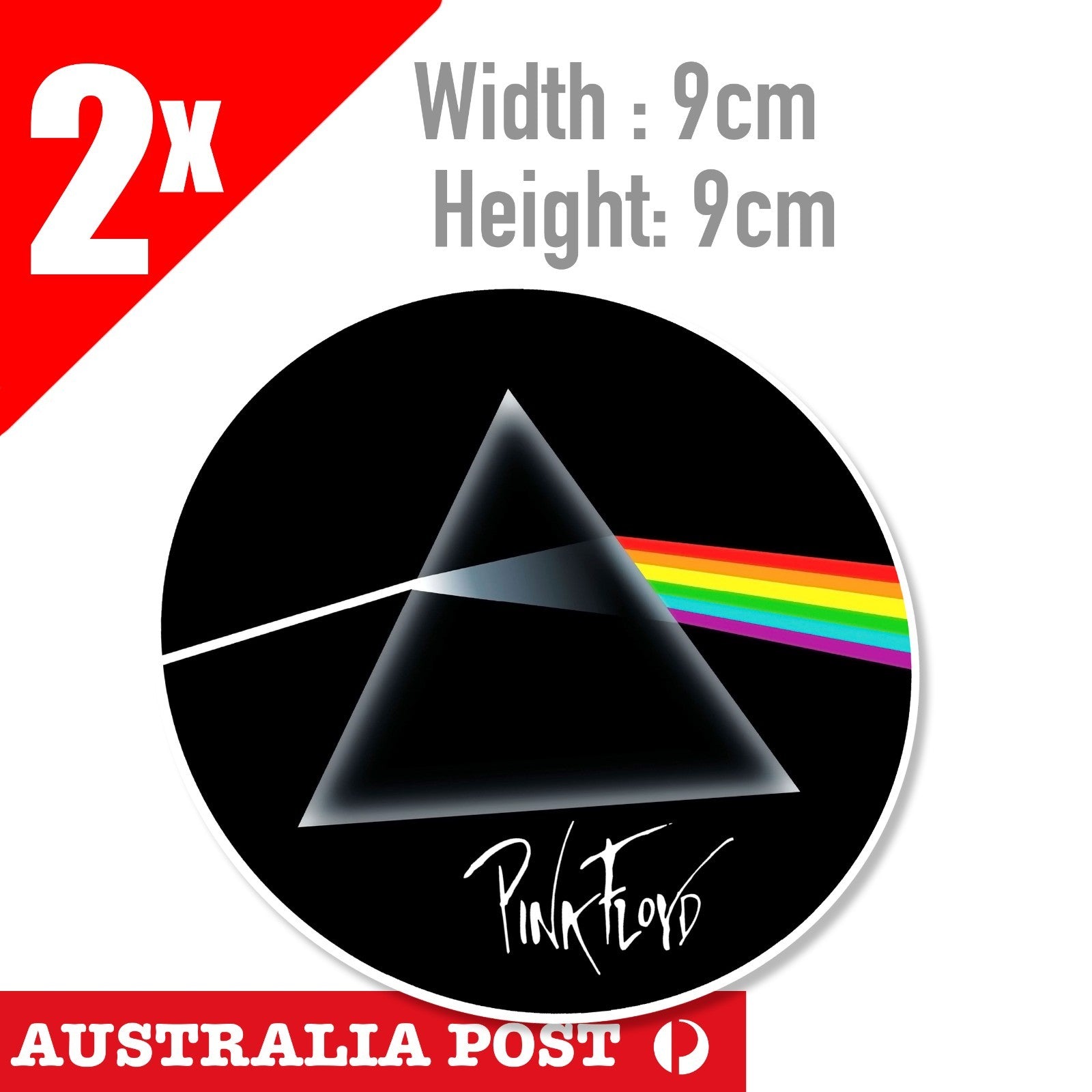 Pink Floyd Round Logo 2x Sticker – Astro Stickers