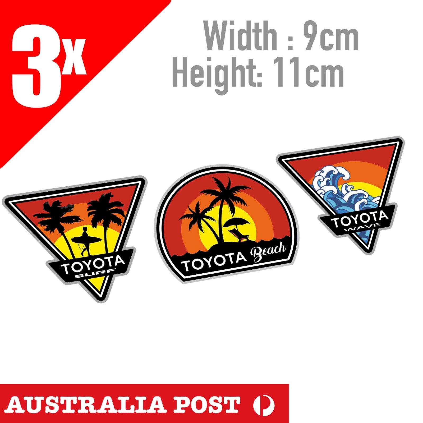 Toyota truck pick up stickers SURF CLUB Ocean , 4x4, 4WD, Ute, Hilux S ...