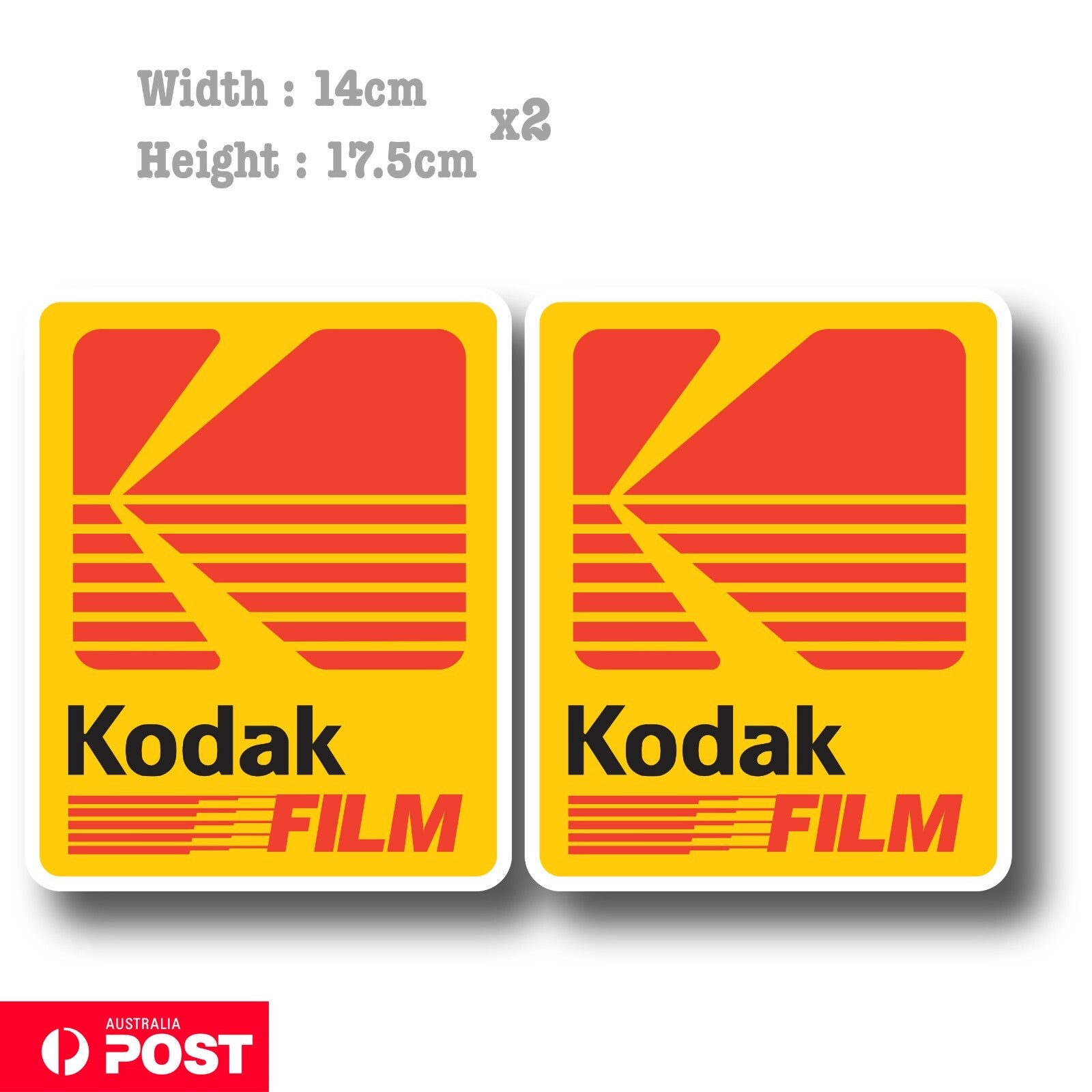 KODAK Film Logo Large Decal Sticker – Astro Stickers